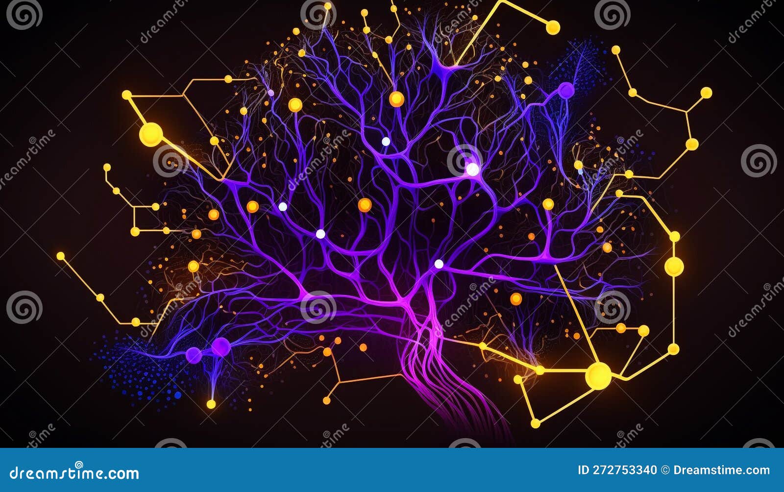 Cyber Big Data Flow Blockchain Data Fields Network Line Connect