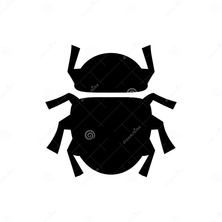 Cyber bug icon stock vector. Illustration of computer - 303390424