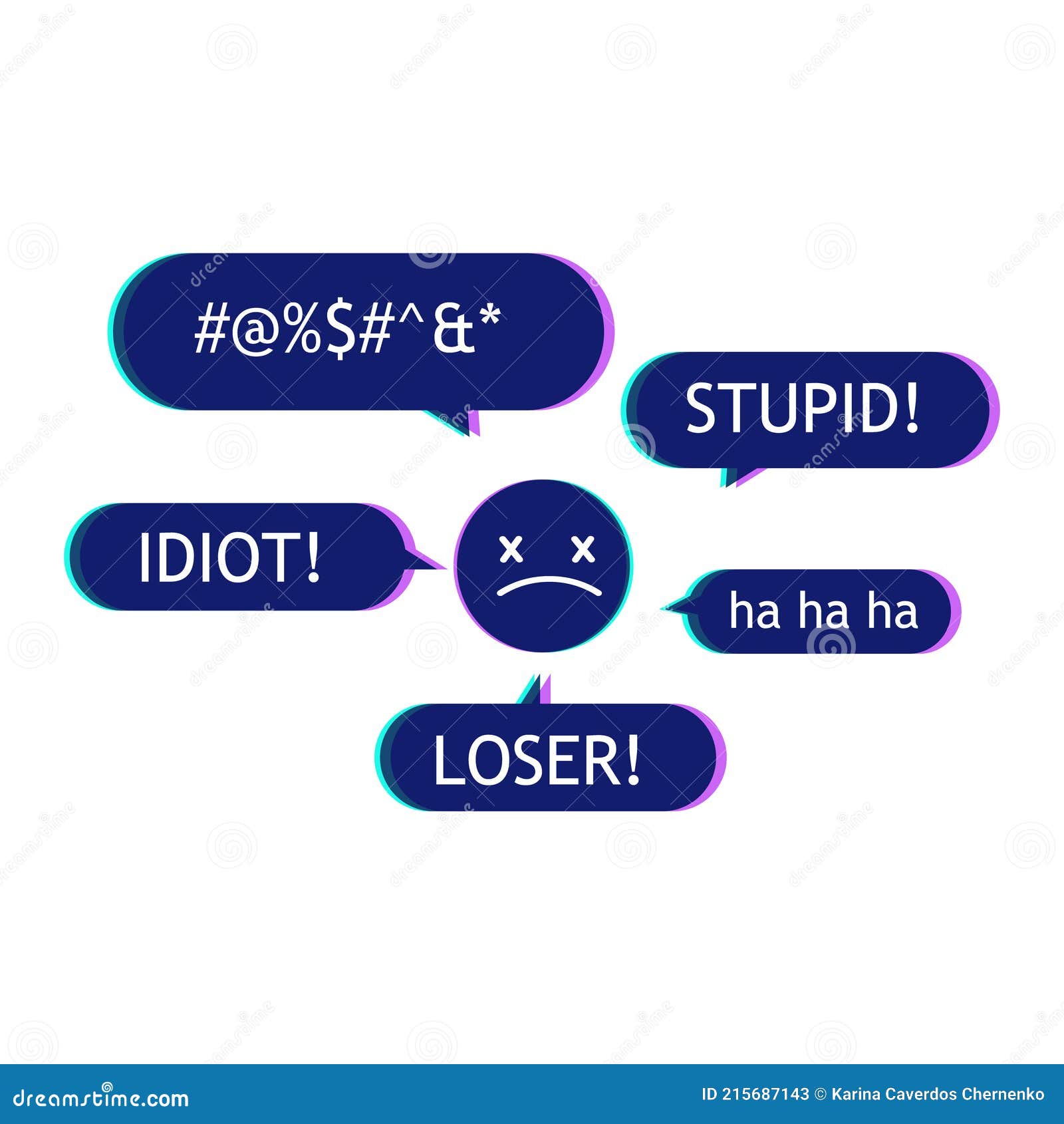 Cyber-bullying Has a Dialog Sign. Violence, the Internet, the Concept ...