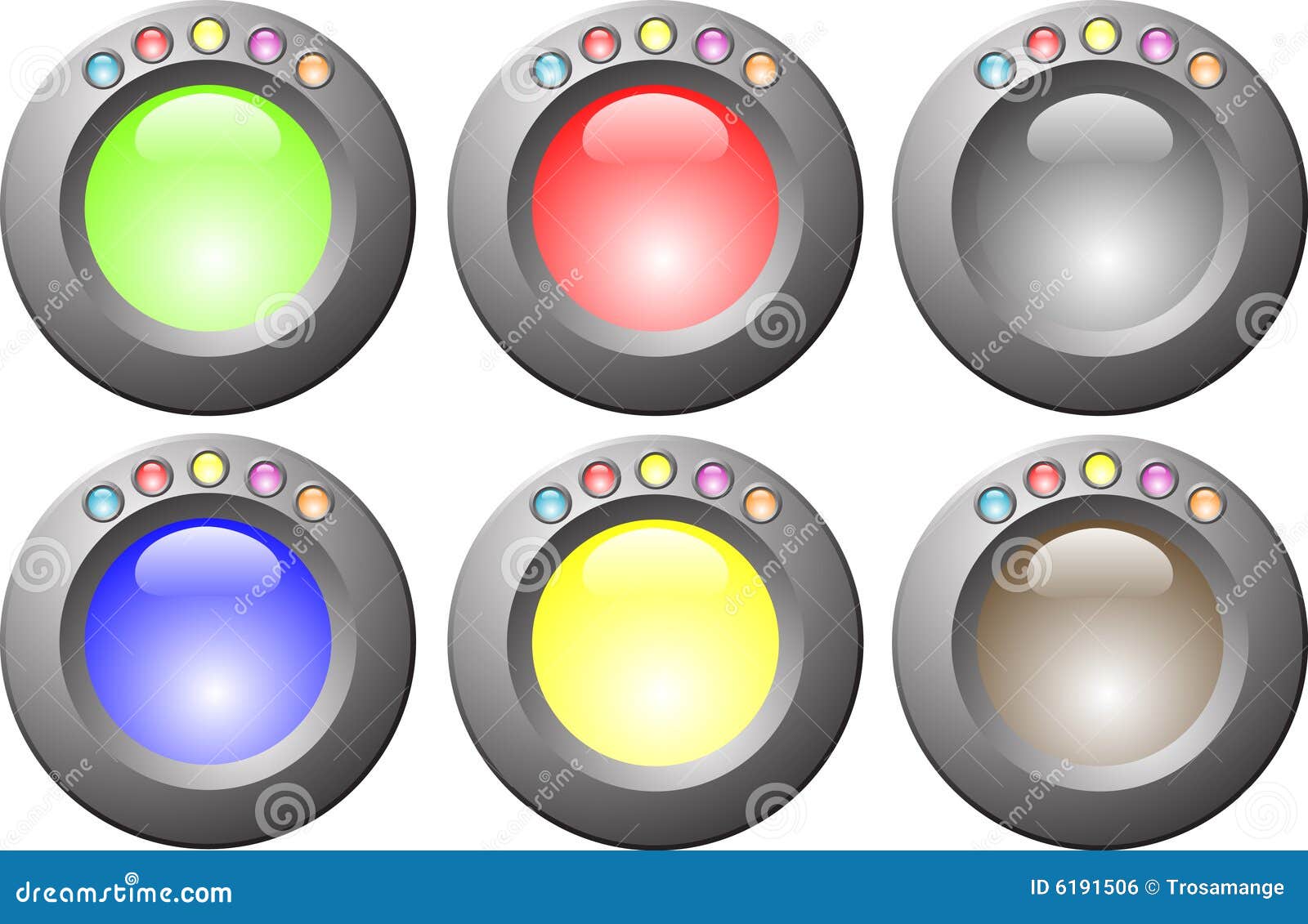 Cyber buttons stock vector. Illustration of vector, internet - 6191506