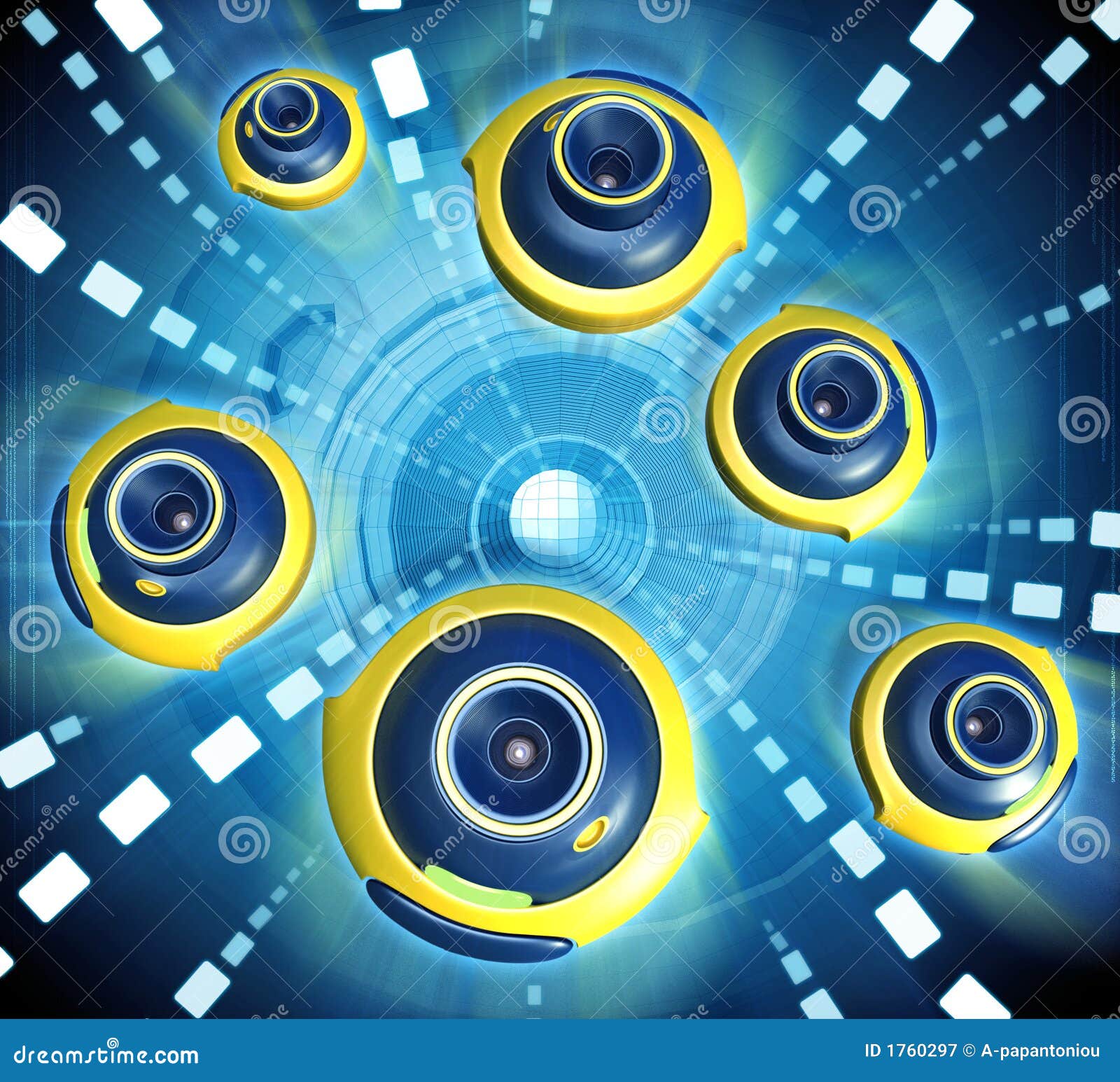 Cyber Cam stock illustration. Illustration of internet - 1760297