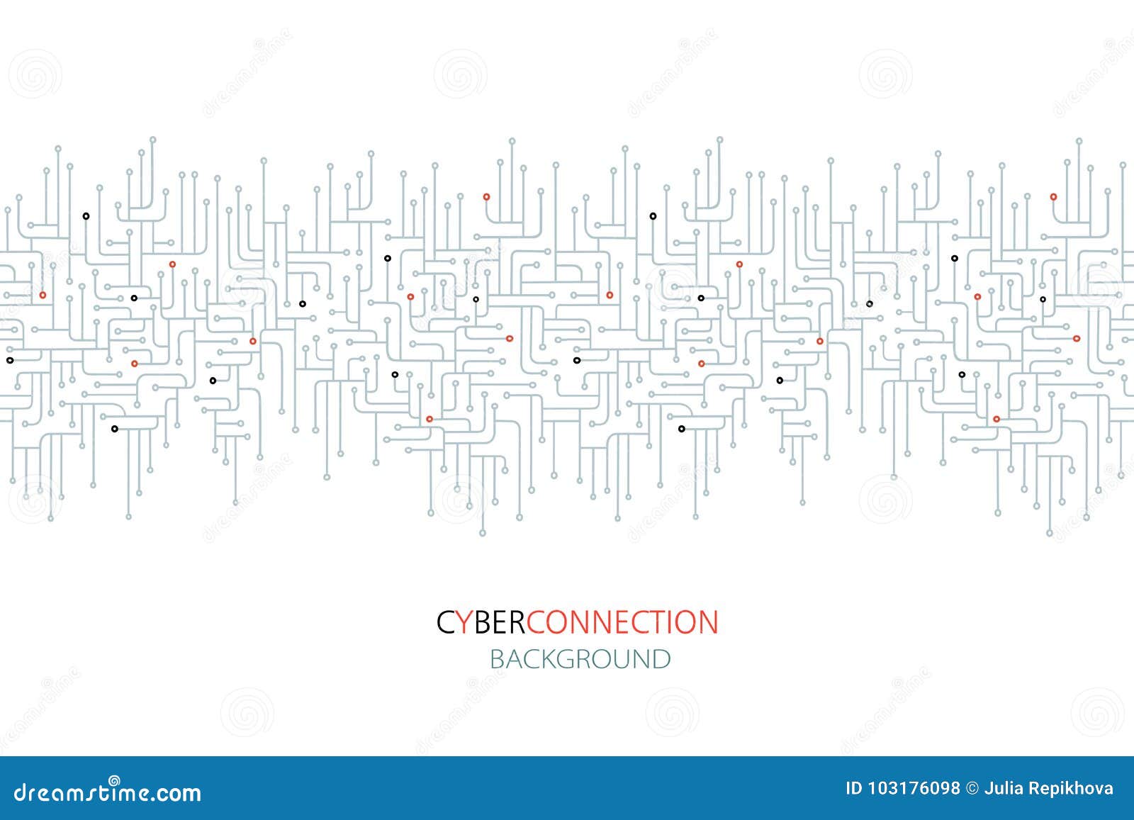Cyber Connection Electronic Circuit Background. Spu. Circuit Lines ...