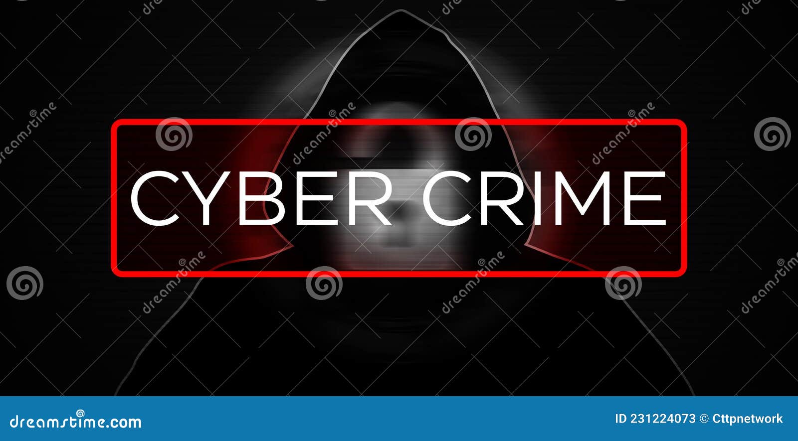 Cyber Crime Concept Background with Blurry Lock and Hacker. Modern ...