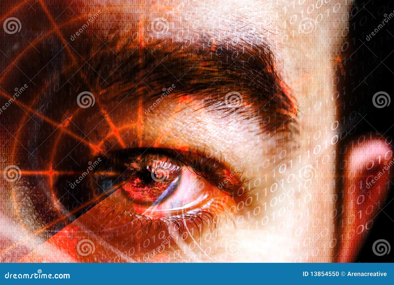 Cyber Crime Eye stock photo. Image of computers, healthcare - 13854550