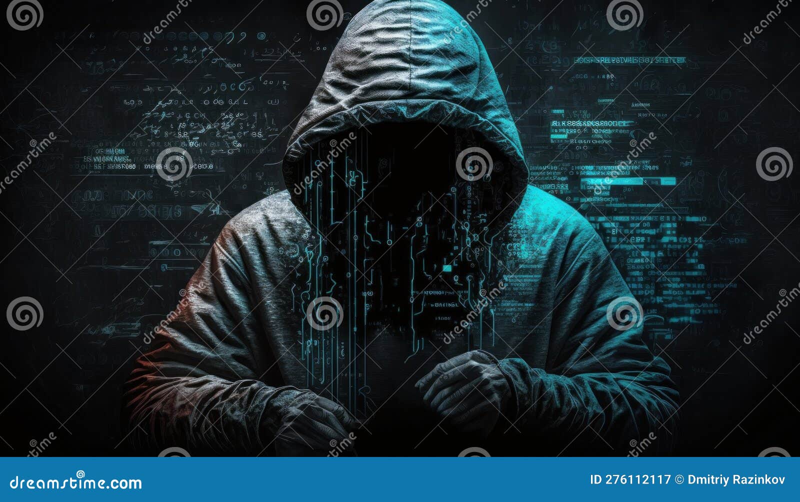 Cyber Crime Hacker Cyber Security Concept Generative Ai Stock
