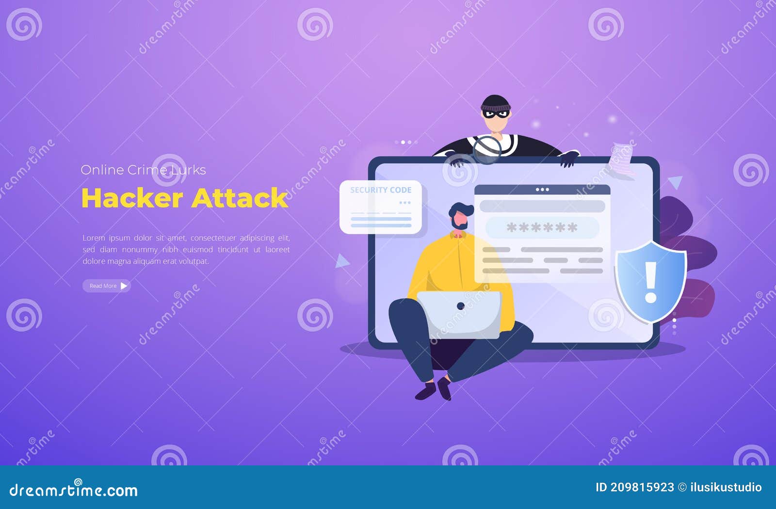 Cybercrime With Hacker And Laptop. Extortion Of Money In Exchange For ...