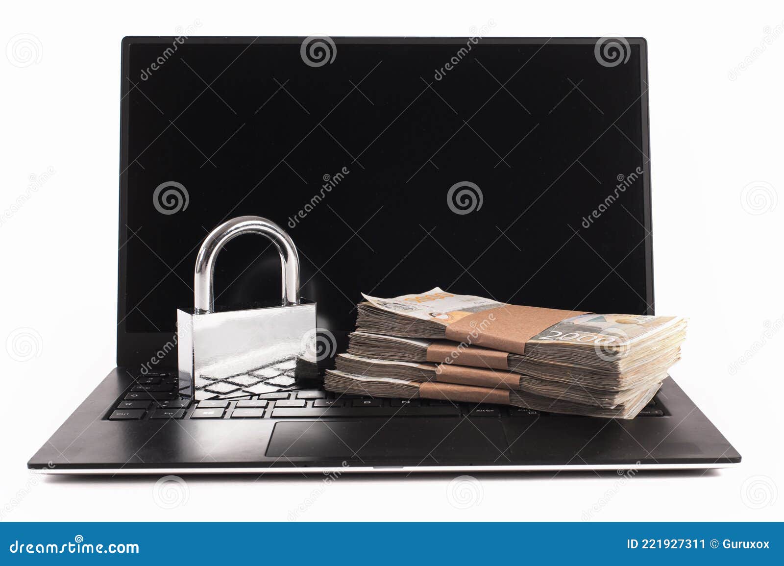 Internet Cyber Security Concept. Ransomware, Malware, Encrypt and ...