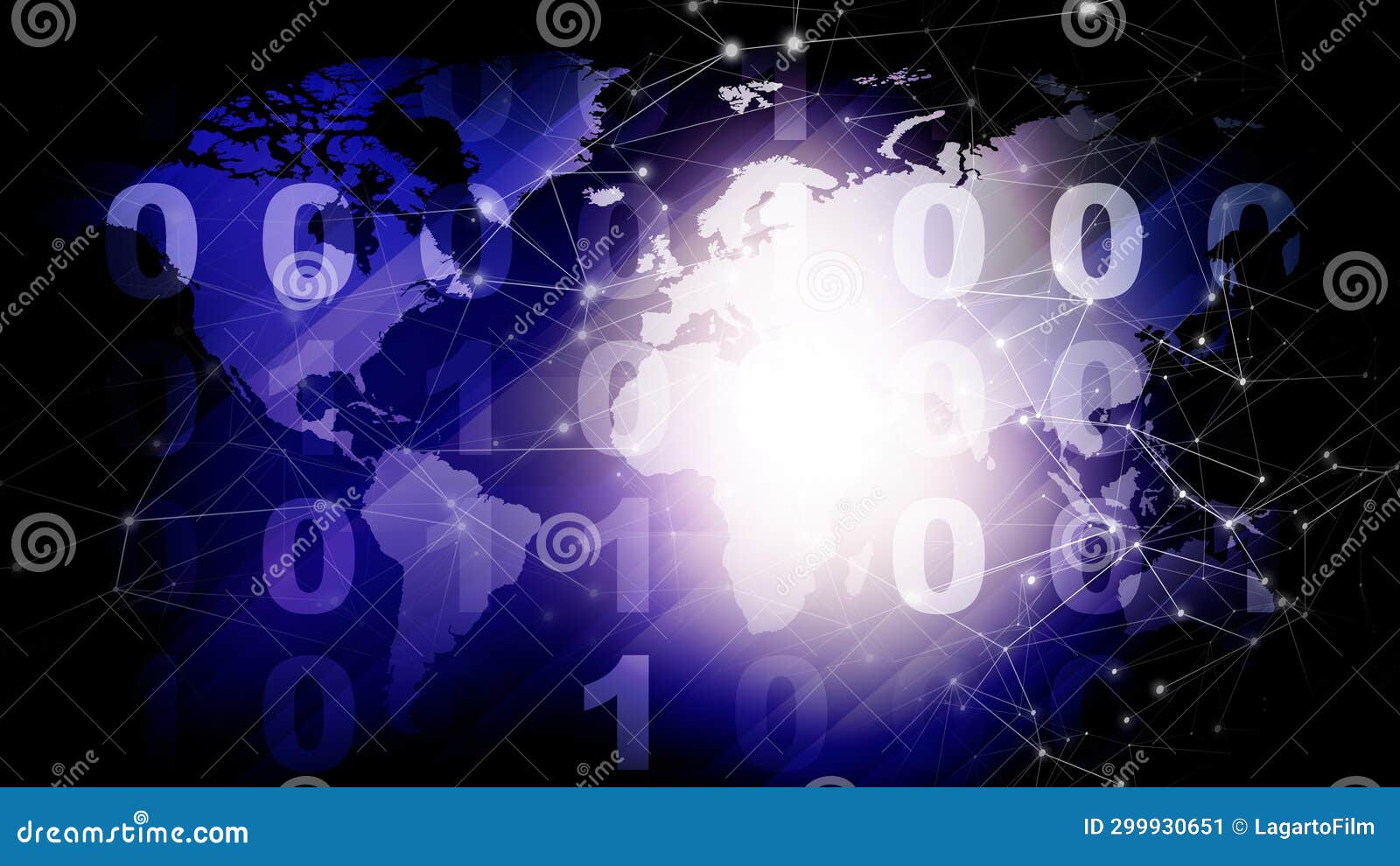 Cyber Security and Global Communication in Digital World, Technology Background Stock Image ...