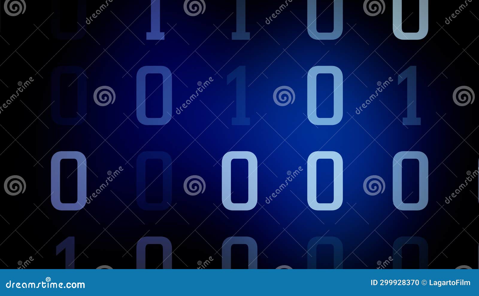 Binary Code On Blue Technology Background Exploring World Of Binary Numbers Programming Code