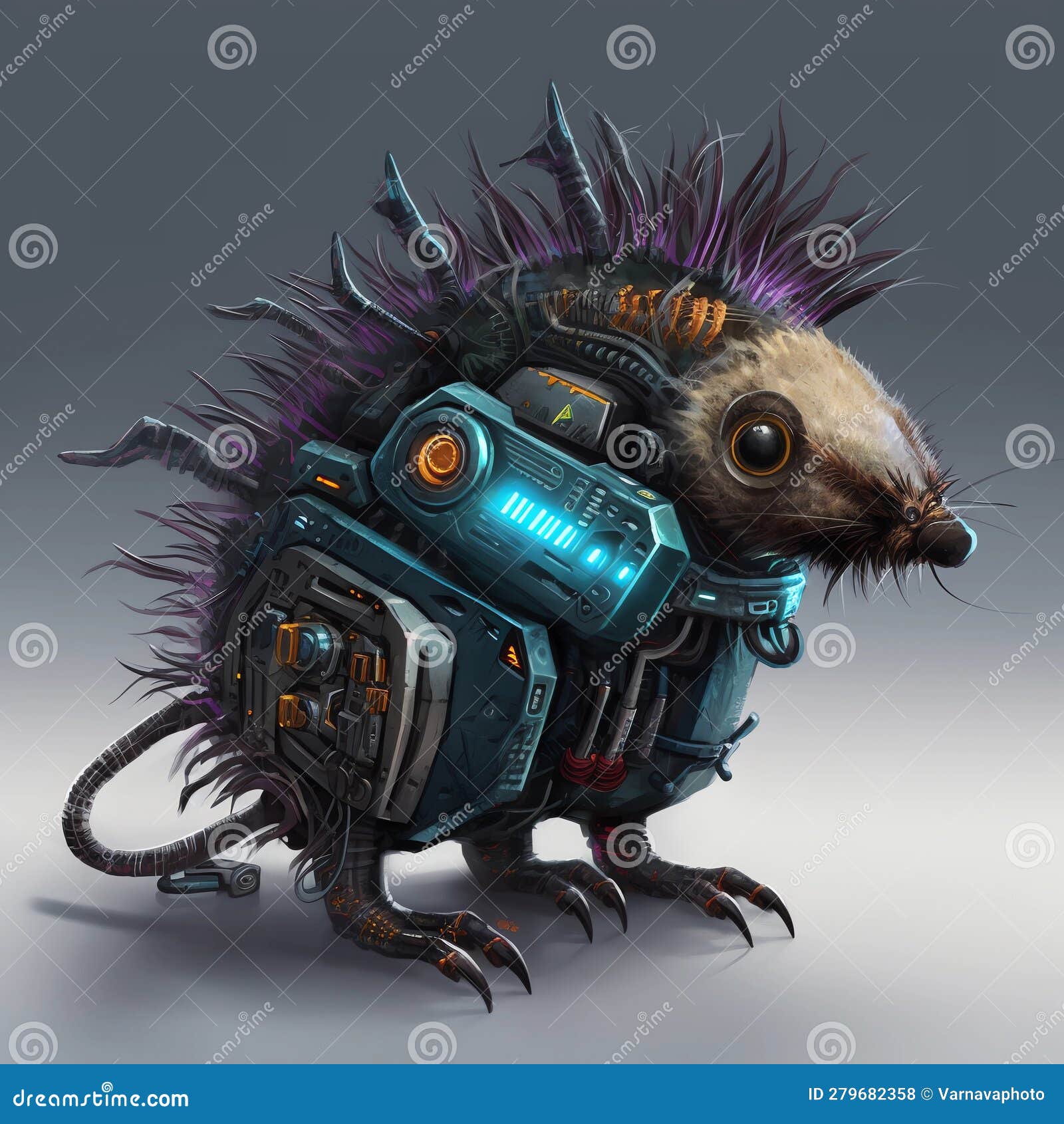 Cyber Critter 9000. AI Generated. Stock Illustration - Illustration of ...