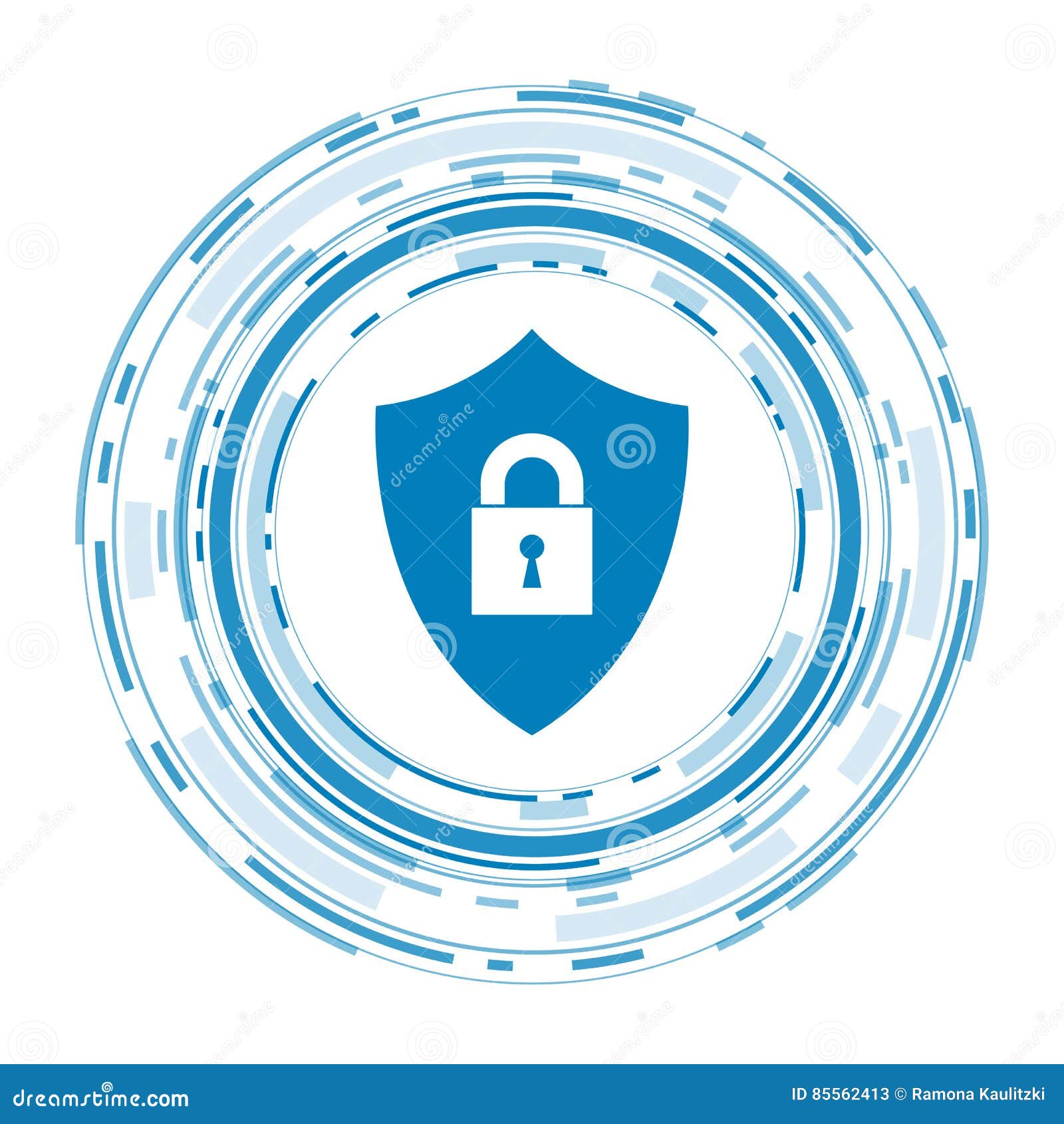 Cyber Data Security Design stock illustration. Illustration of ...