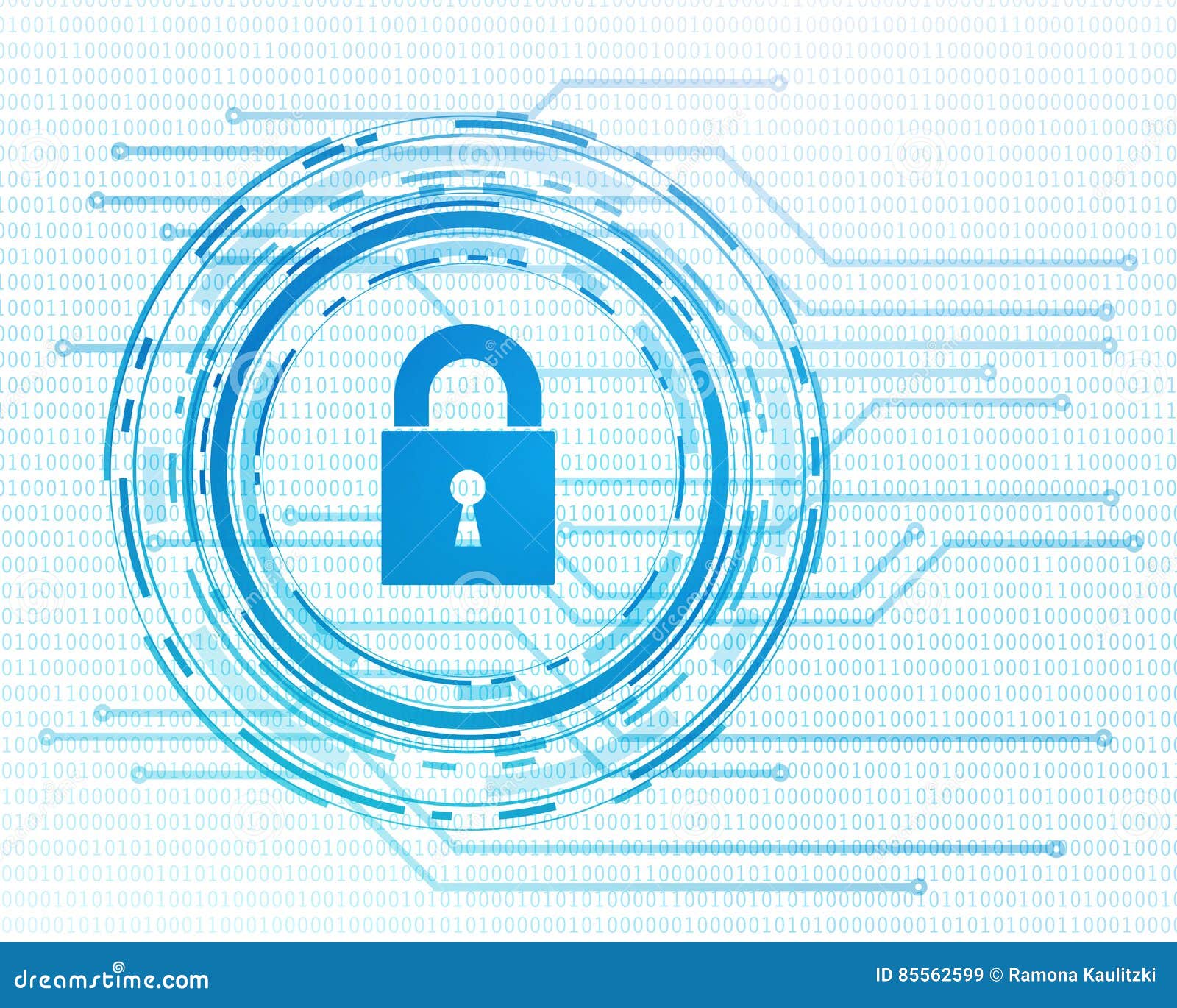 Cyber Data Security Design stock illustration. Illustration of keyhole ...