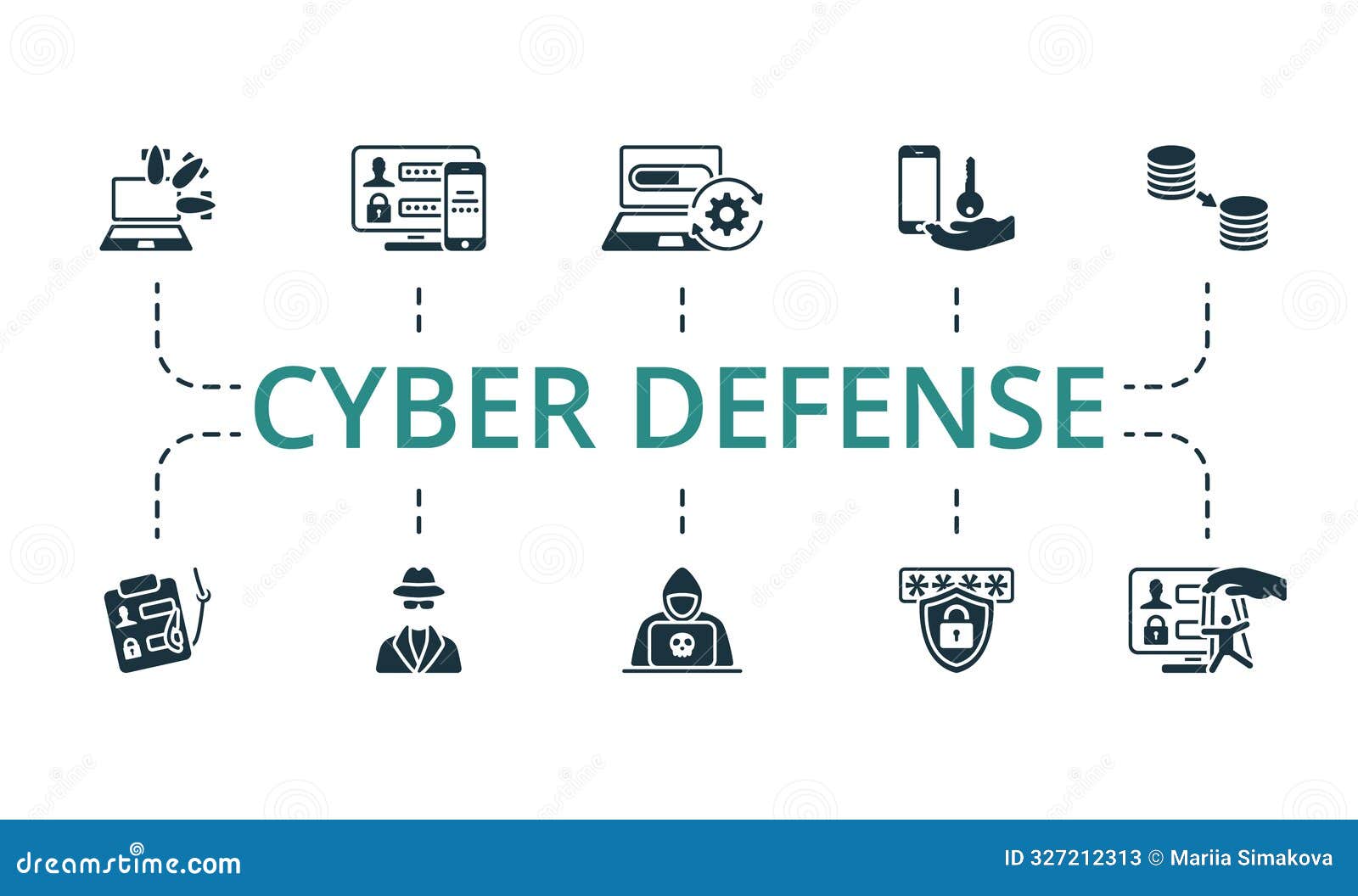 Cyber Defense Icon Set. Monochrome Simple Cyber Defense Icon Collection ... Cyber Defense Icon Set. Monochrome Simple Cyber Defense Icon Collection ...