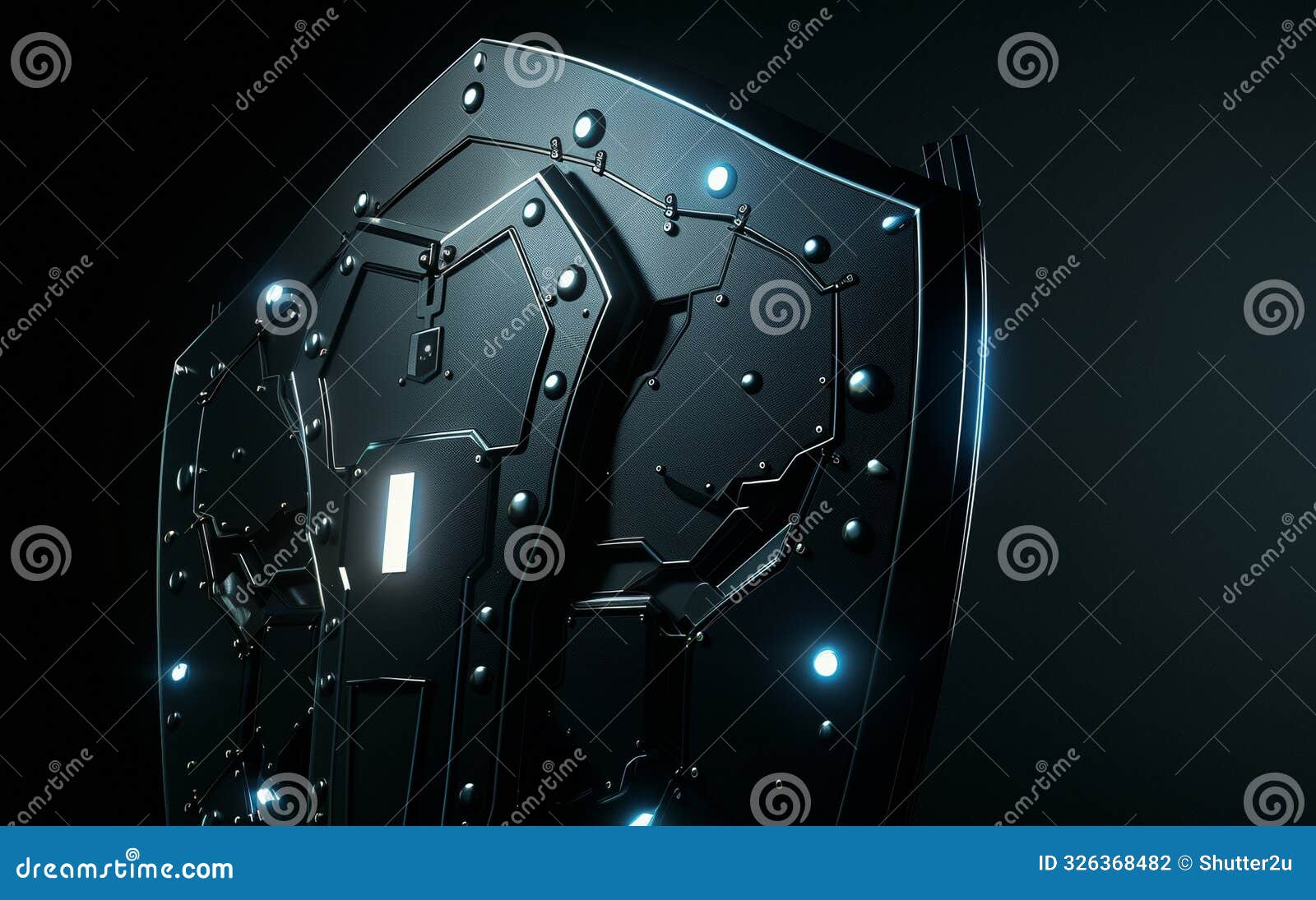 A Cyber Defense Mechanism in the Form of a Shield Stock Illustration ...