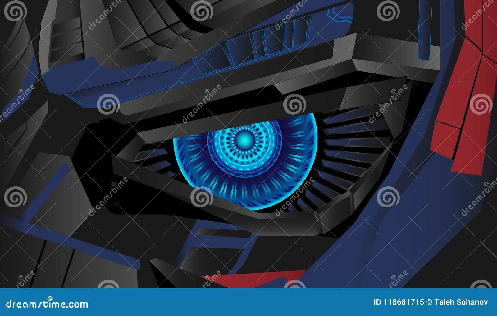 Cyber Eye Background Vector Stock Vector - Illustration of design ...