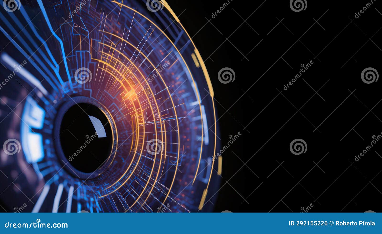 Cyber Eye stock illustration. Illustration of interface - 292155226