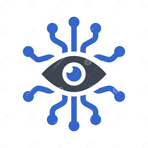 Cyber eye icon stock illustration. Illustration of vector - 352423584