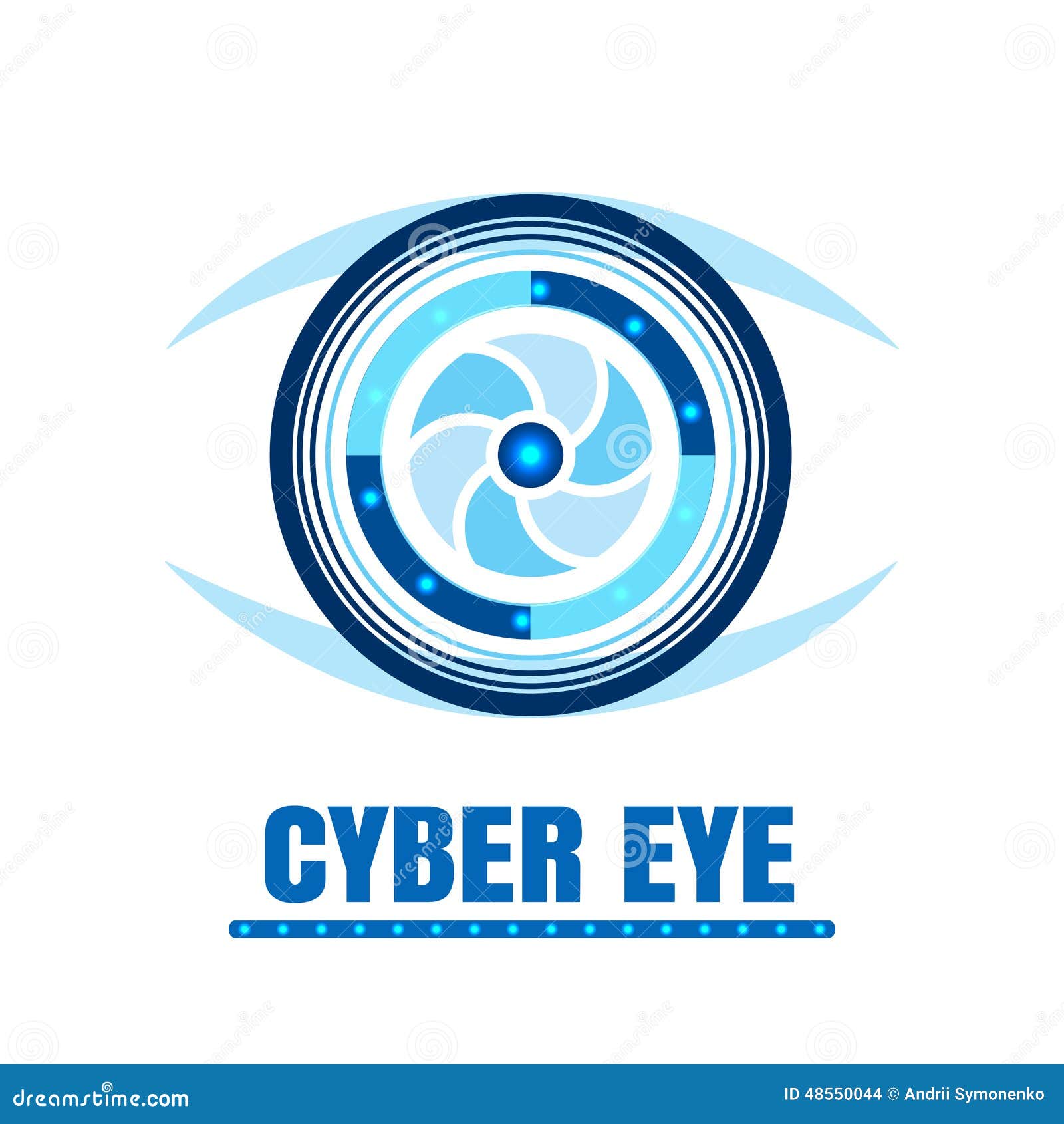Cyber Eye Icon. Vector Illustration. Stock Vector - Illustration of ...
