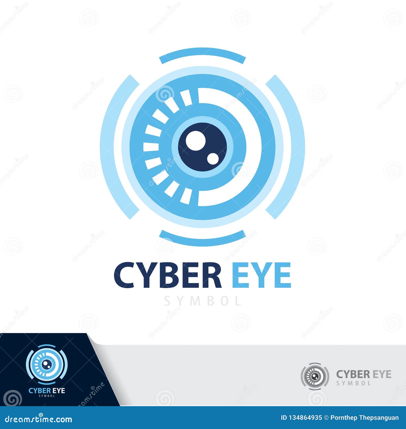 Cyber eye symbol stock vector. Illustration of scanning - 134864935