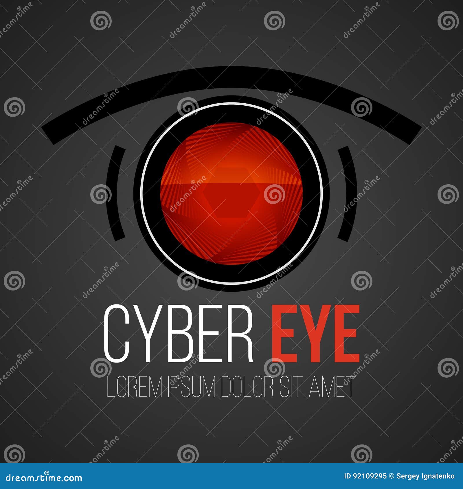 Cyber Eye Symbol Icon. Vector Illustration , Logo Template Stock Vector ...