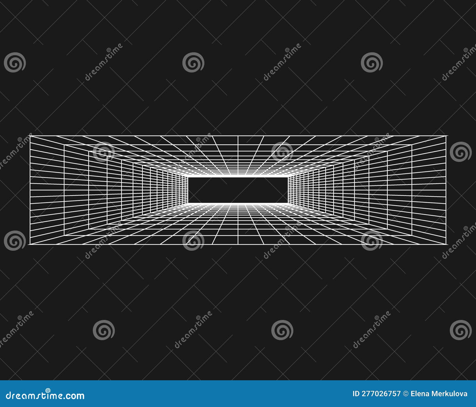 Cyber Grid Background. Wireframe Triangle Surface. 3d Computer Render ...