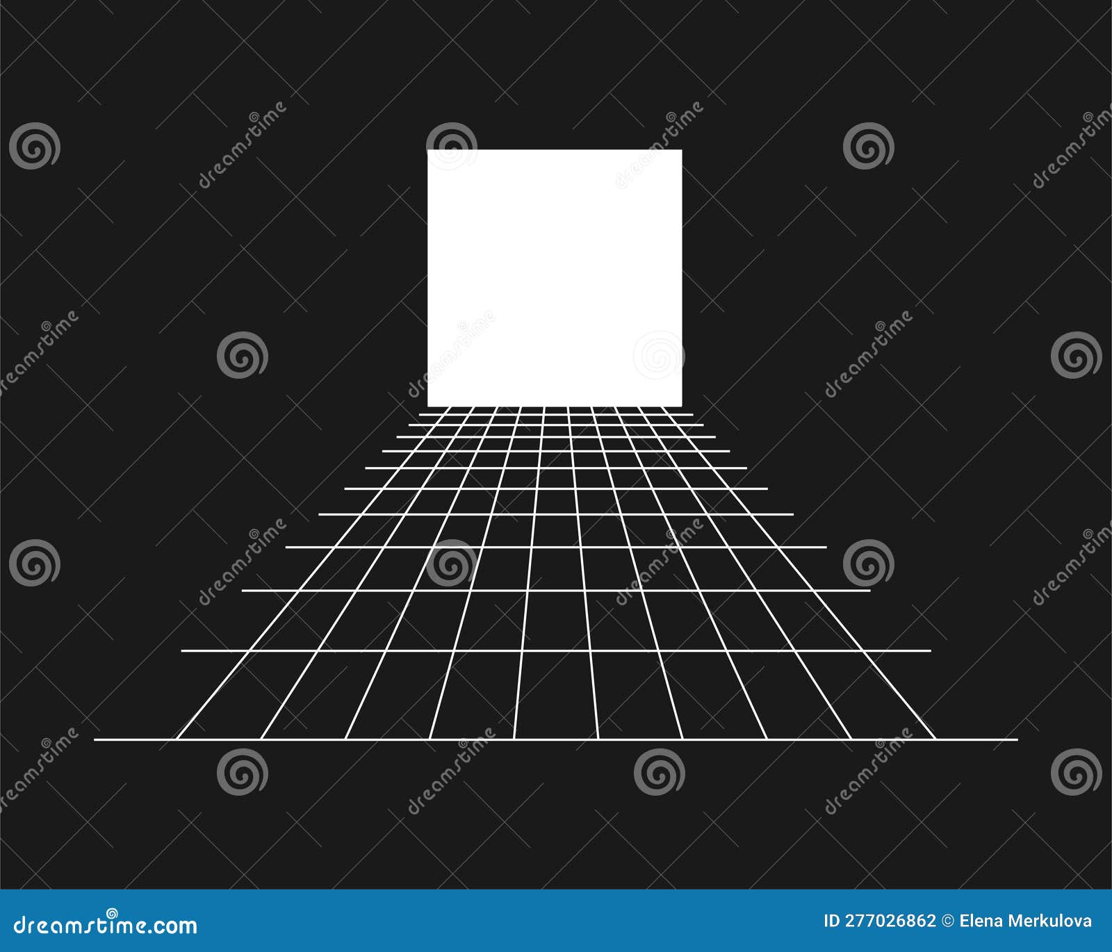 Cyber Grid Background. Wireframe Triangle Surface. 3d Computer Render ...