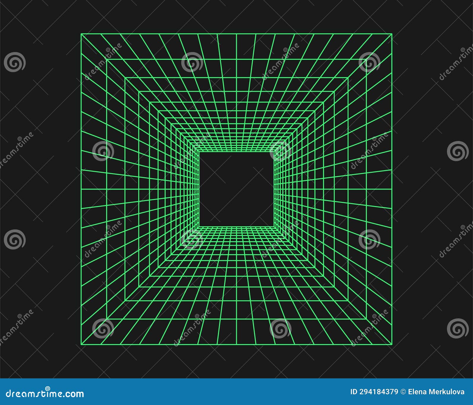 Cyber Grid Background. Wireframe Triangle Surface. 3d Computer Render ...