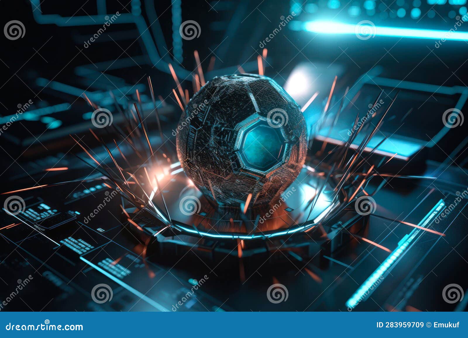 Cyber Guard Digital Security Abstract Background Generative Ai Stock ...