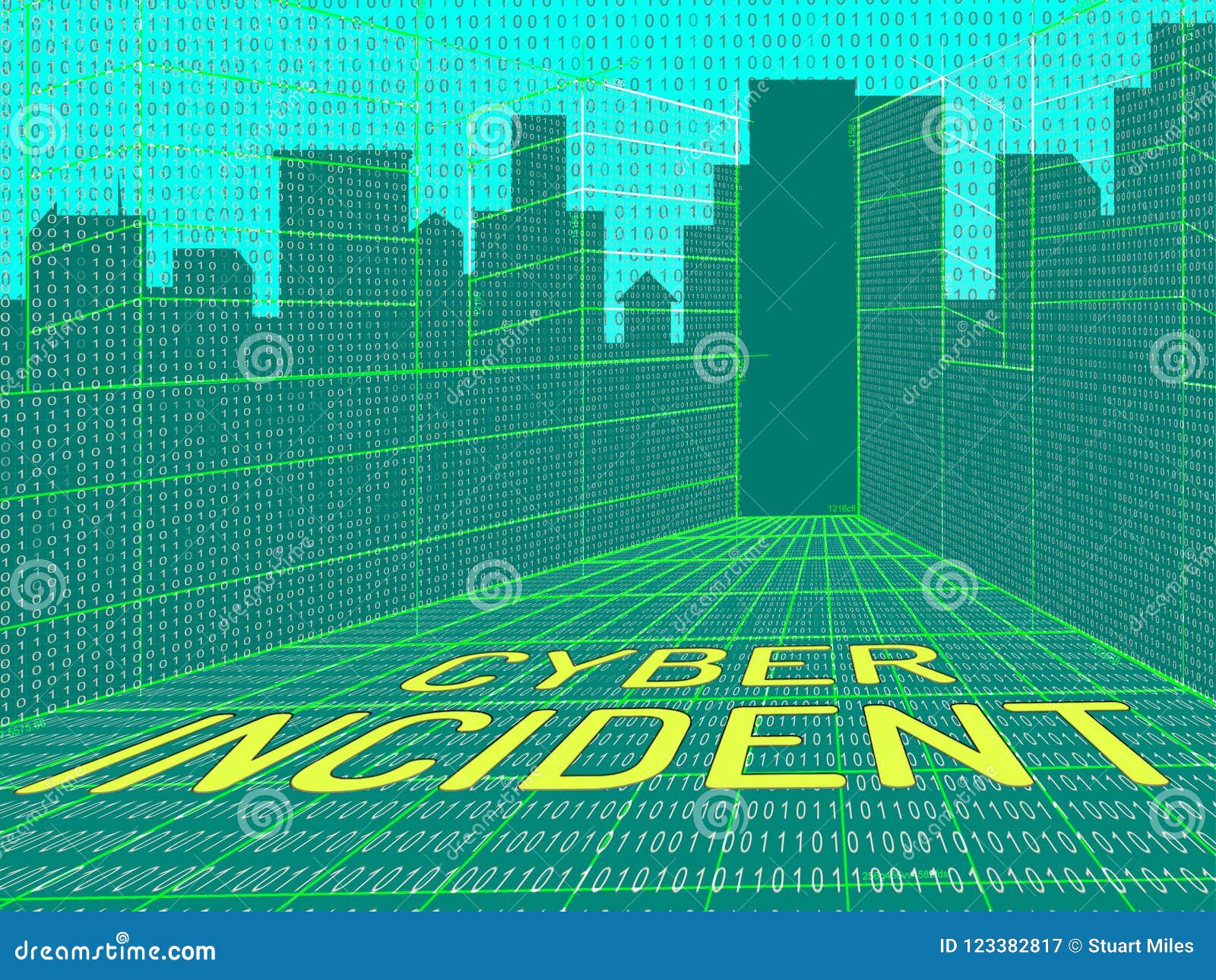 Cyber Incident Words Represent Computer Vulnerability Crime And Threat ...