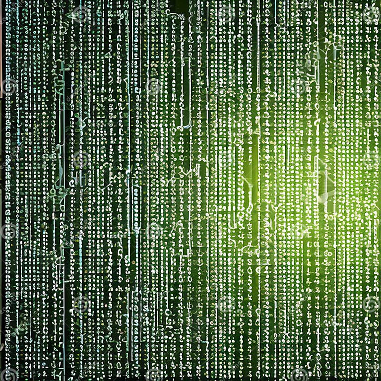 A Cyber-inspired Digital Texture with Binary Code and Matrix-like ...