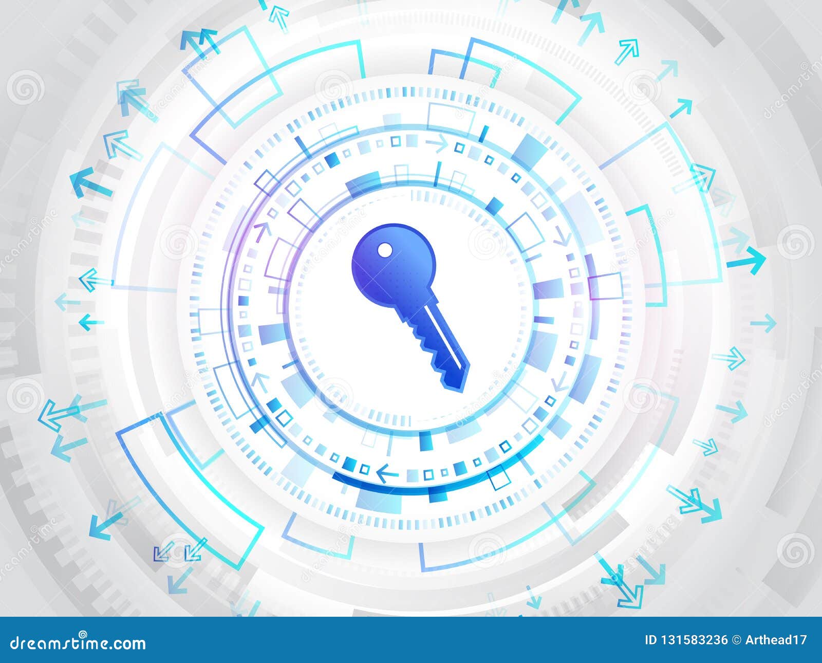 Cyber Key For Internet Protection. Computer Data Defense. Global ...