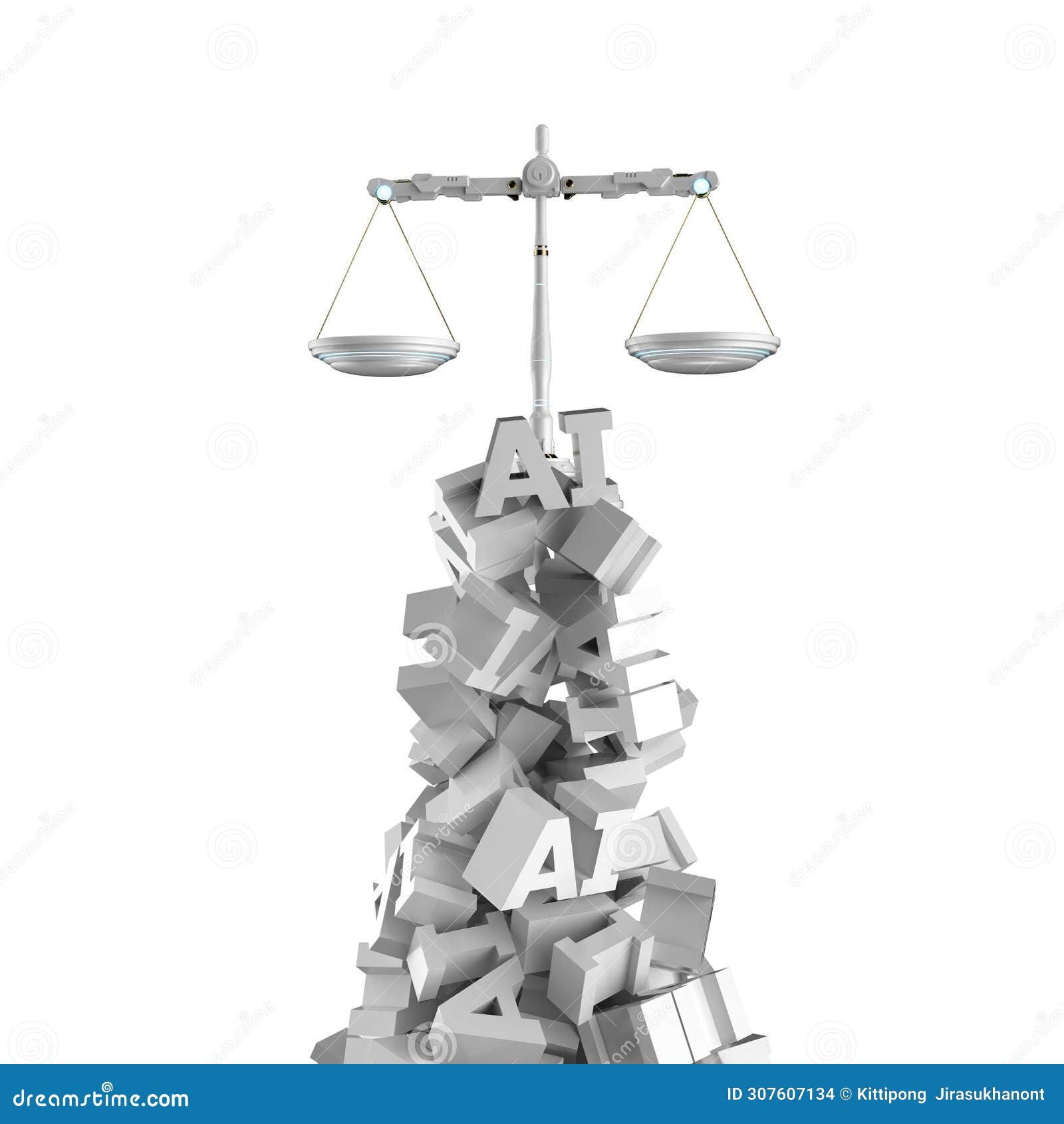 Cyber Law or Internet Law Concept with Law Scale and Ai Alphabets Stock ...