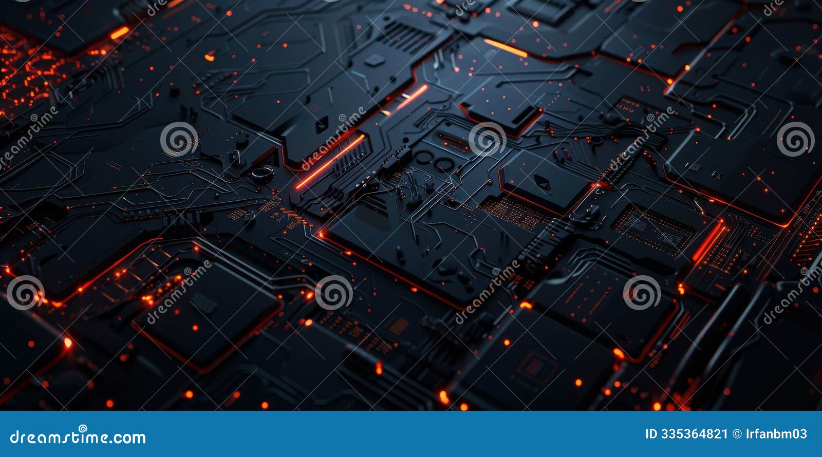 Cyber Matrix. Technology and Futuristic Concept Stock Illustration ...