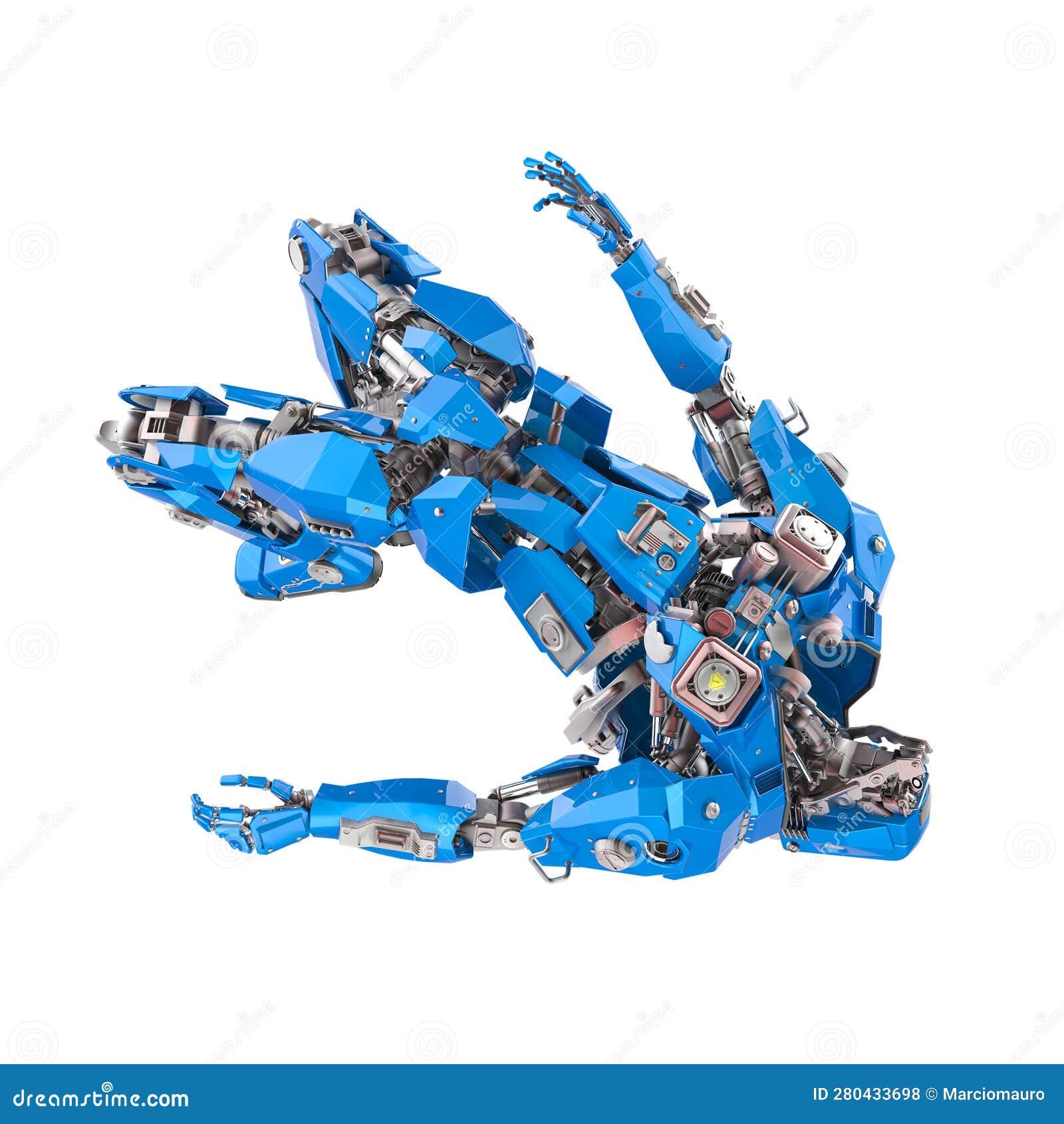 Falling 3d Humanoid Icon Stock Illustration | CartoonDealer.com #10552165