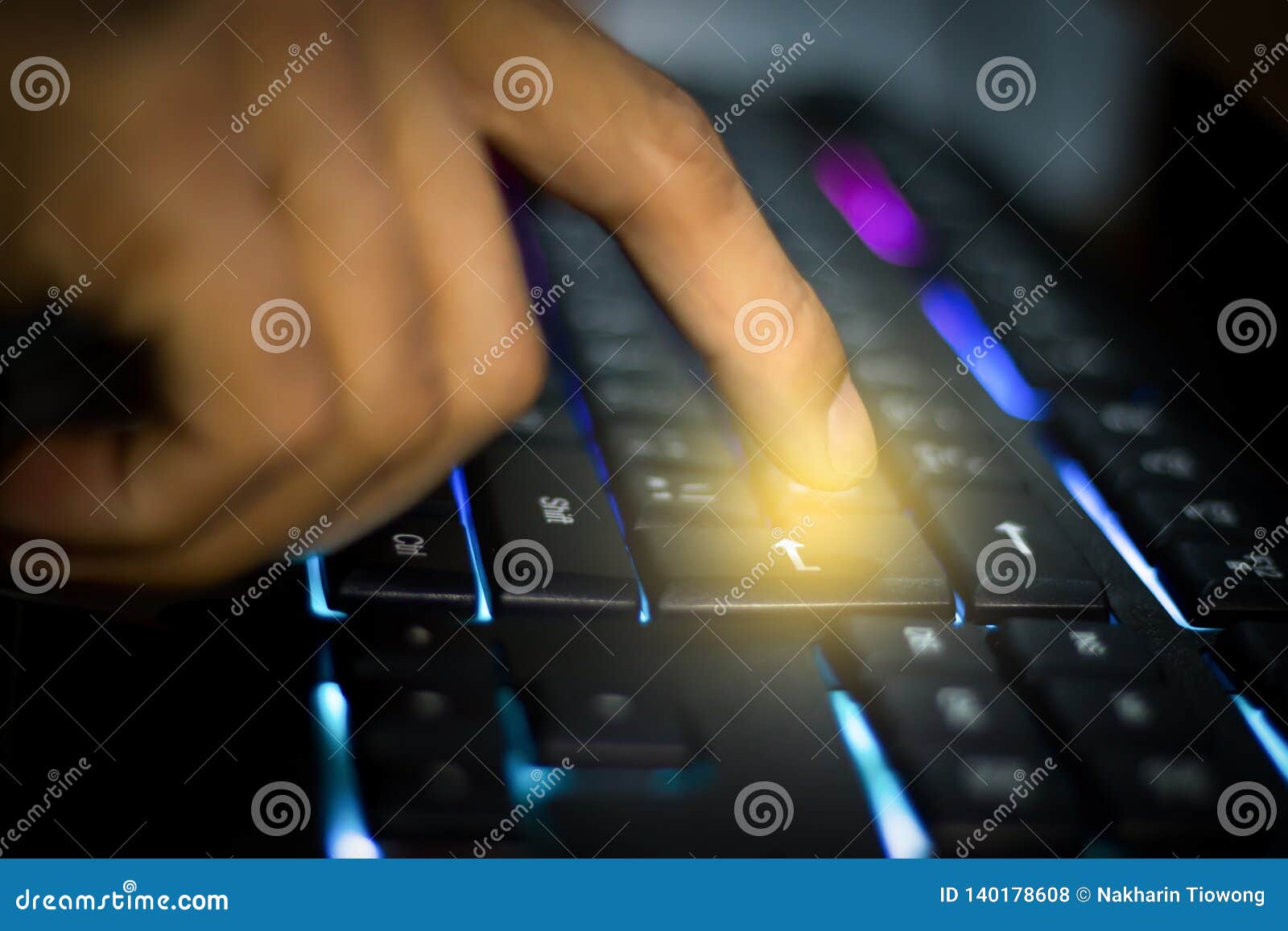Cyber, Men`s Hand on the Keyboard Who are Hacking the Security System ...
