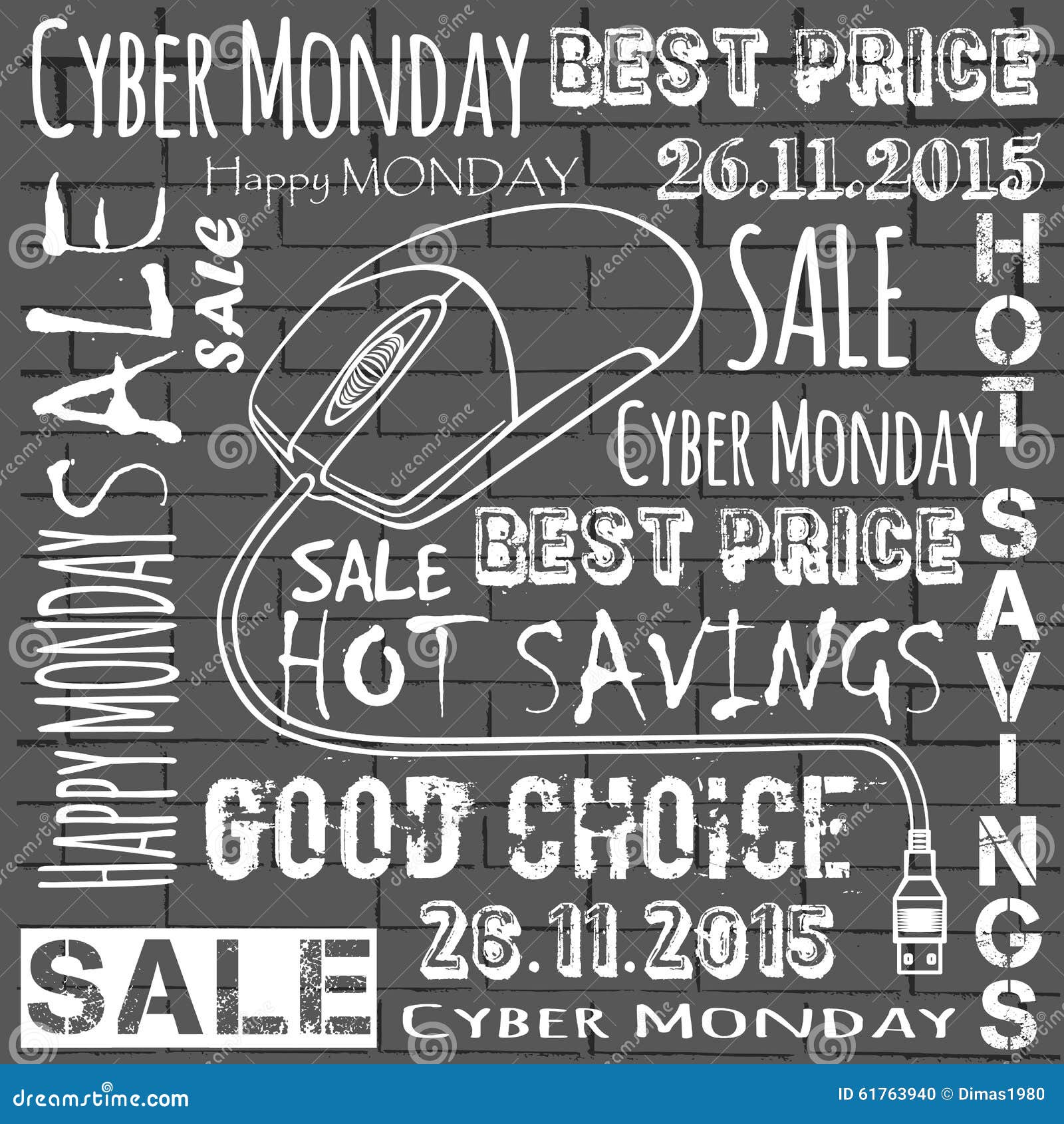 Cyber Monday Sign Illustration Stock Illustration - Illustration of ...