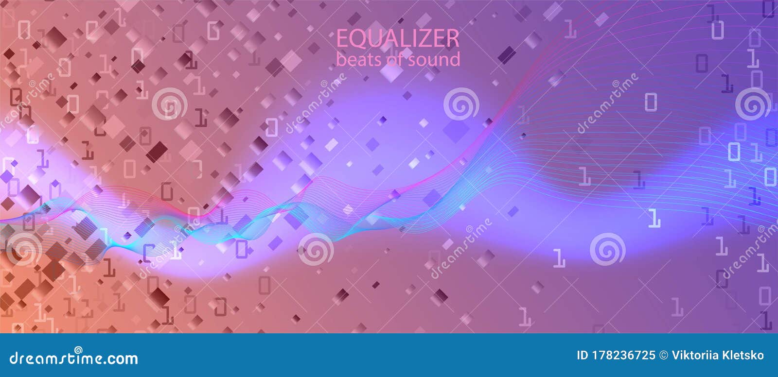 Cyber Monday Vector Wallpaper. Tech Neon Colorful Trendy Design. Matrix Flying Binary Code Stock ...