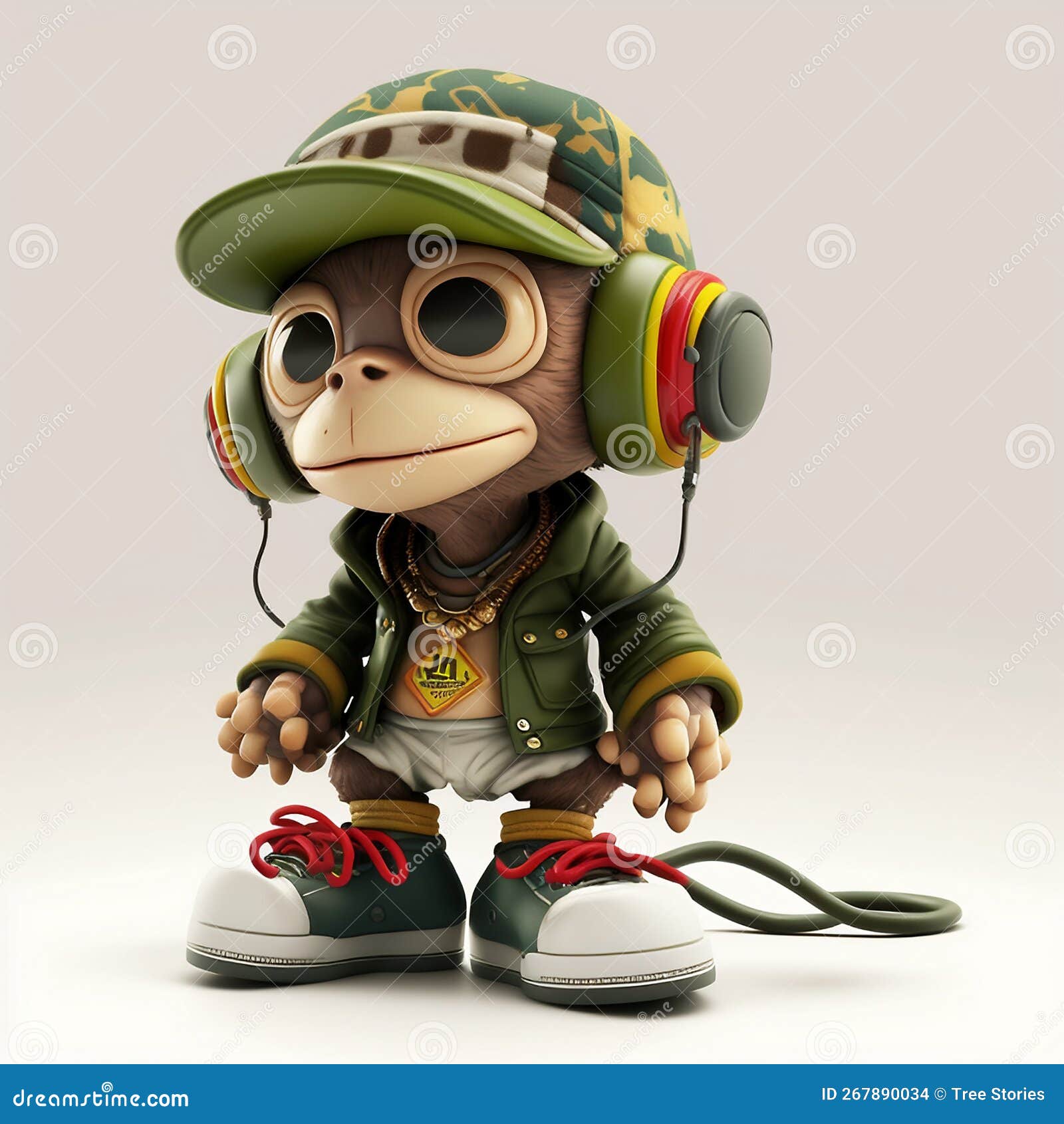 Cyber Monkey stock illustration. Illustration of figurine - 267890034