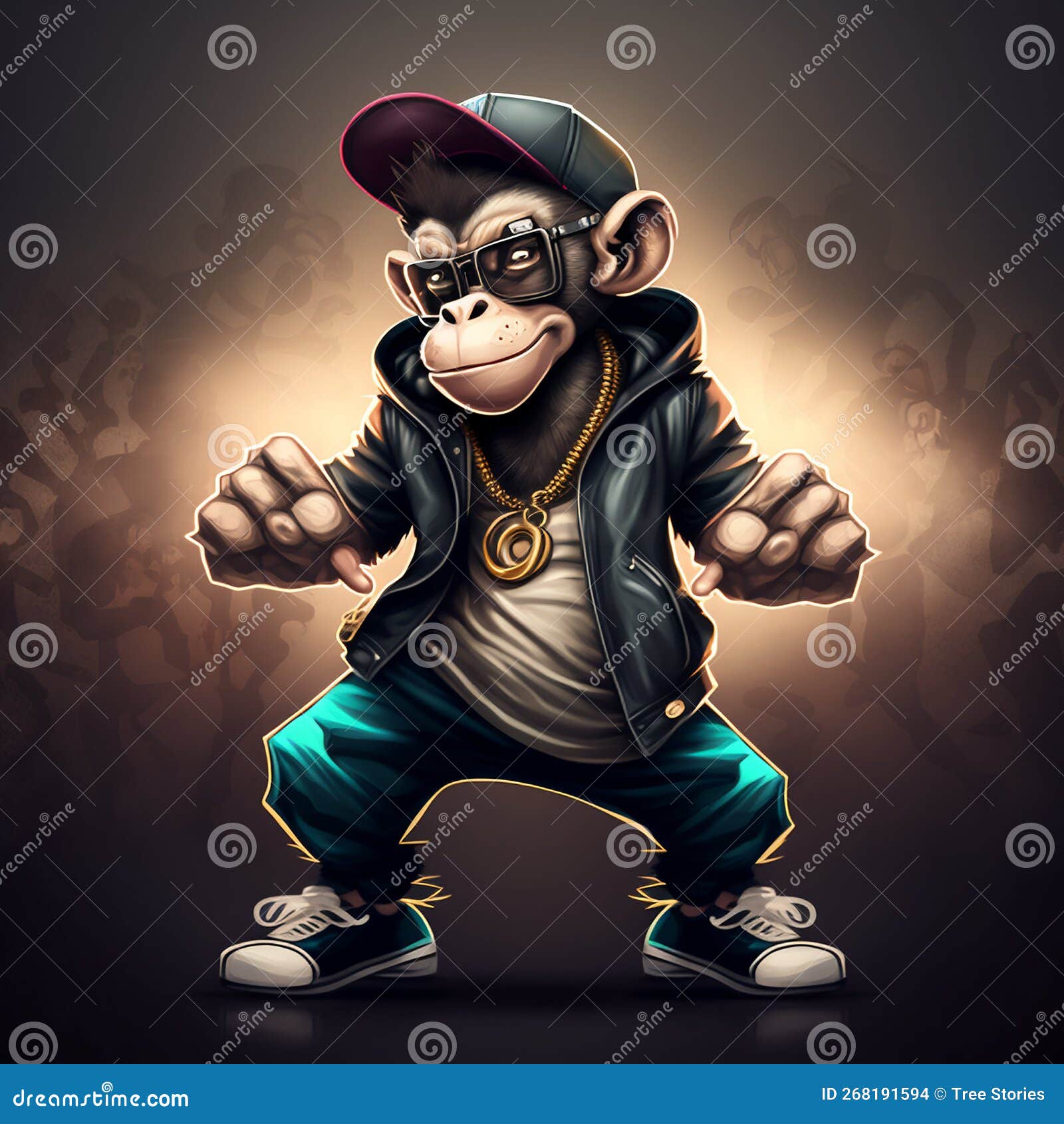 Cyber Monkey stock illustration. Illustration of machine - 268191594