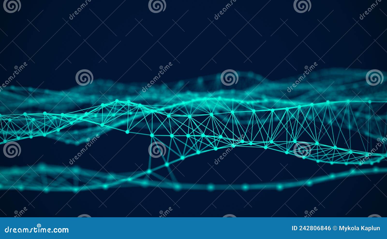Cyber Network Connection Background. Abstract Connecting Dots and Lines ...