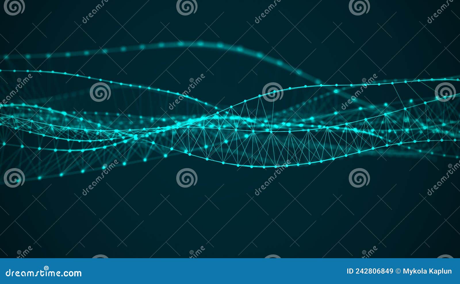Cyber Network Connection Background. Abstract Connecting Dots and Lines ...