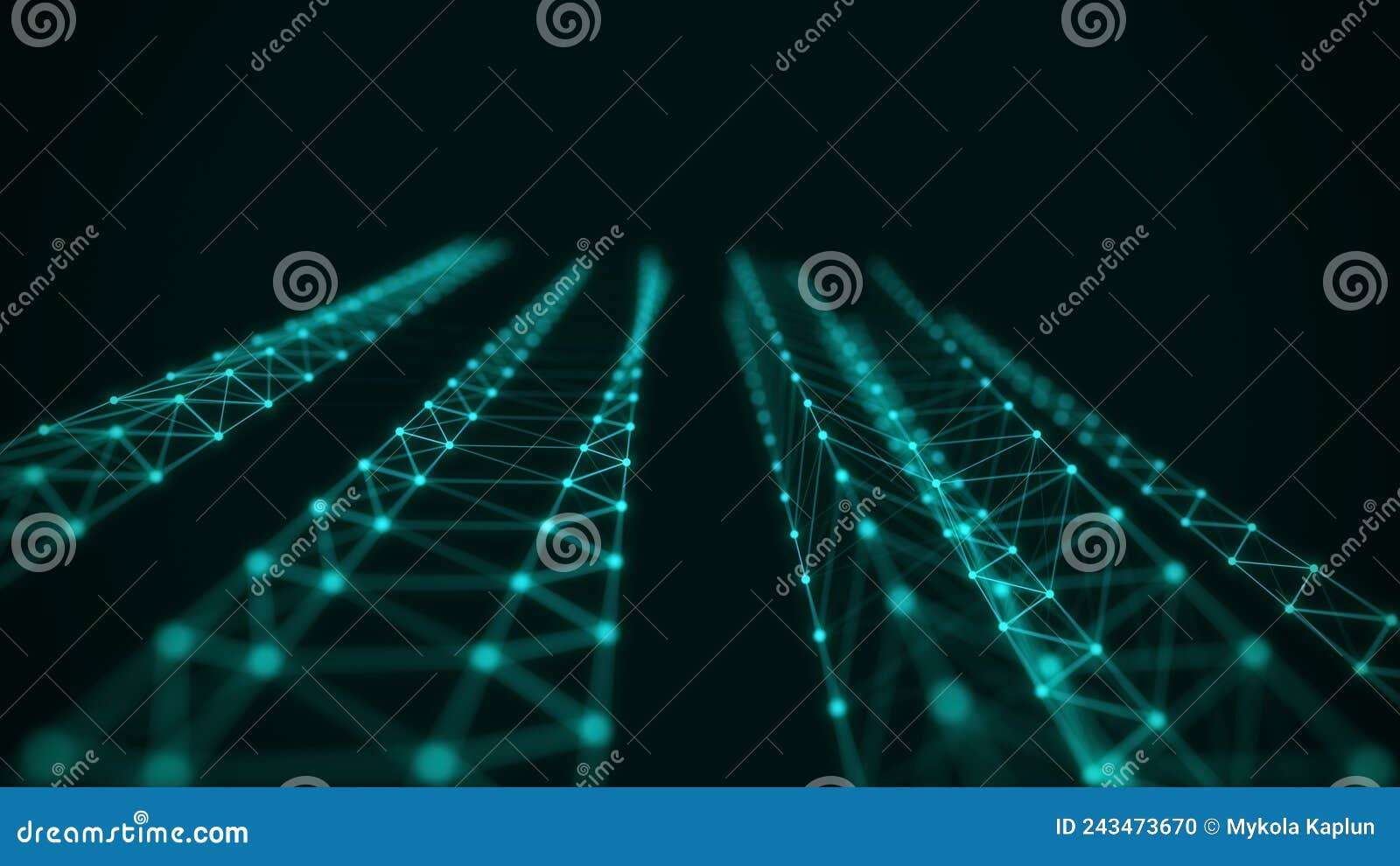 Cyber Network Connection Background. Abstract Connecting Dots and Lines ...