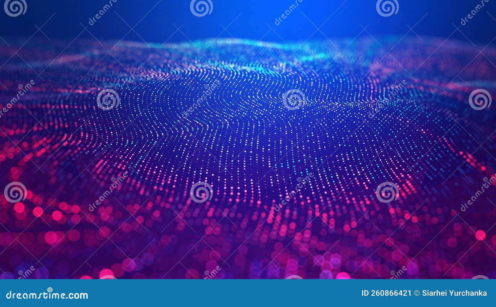 Cyber Network Data Particles Big Data Stock Illustration - Illustration ...
