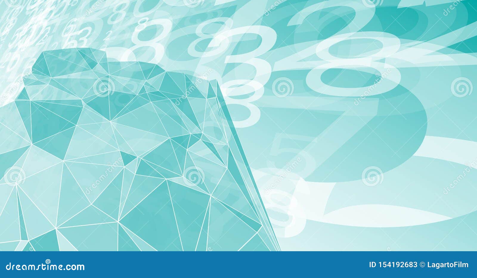 Cyber Numbers Background, Computer Science Algorithm Stock Vector ...