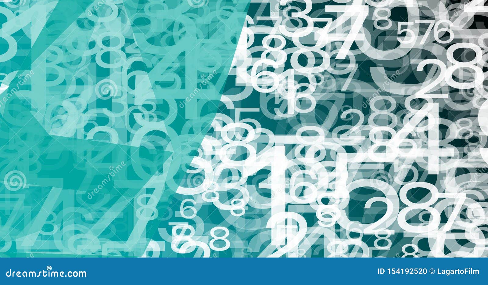 Cyber Numbers Digital Chaos Connected Polygons Stock Vector ...