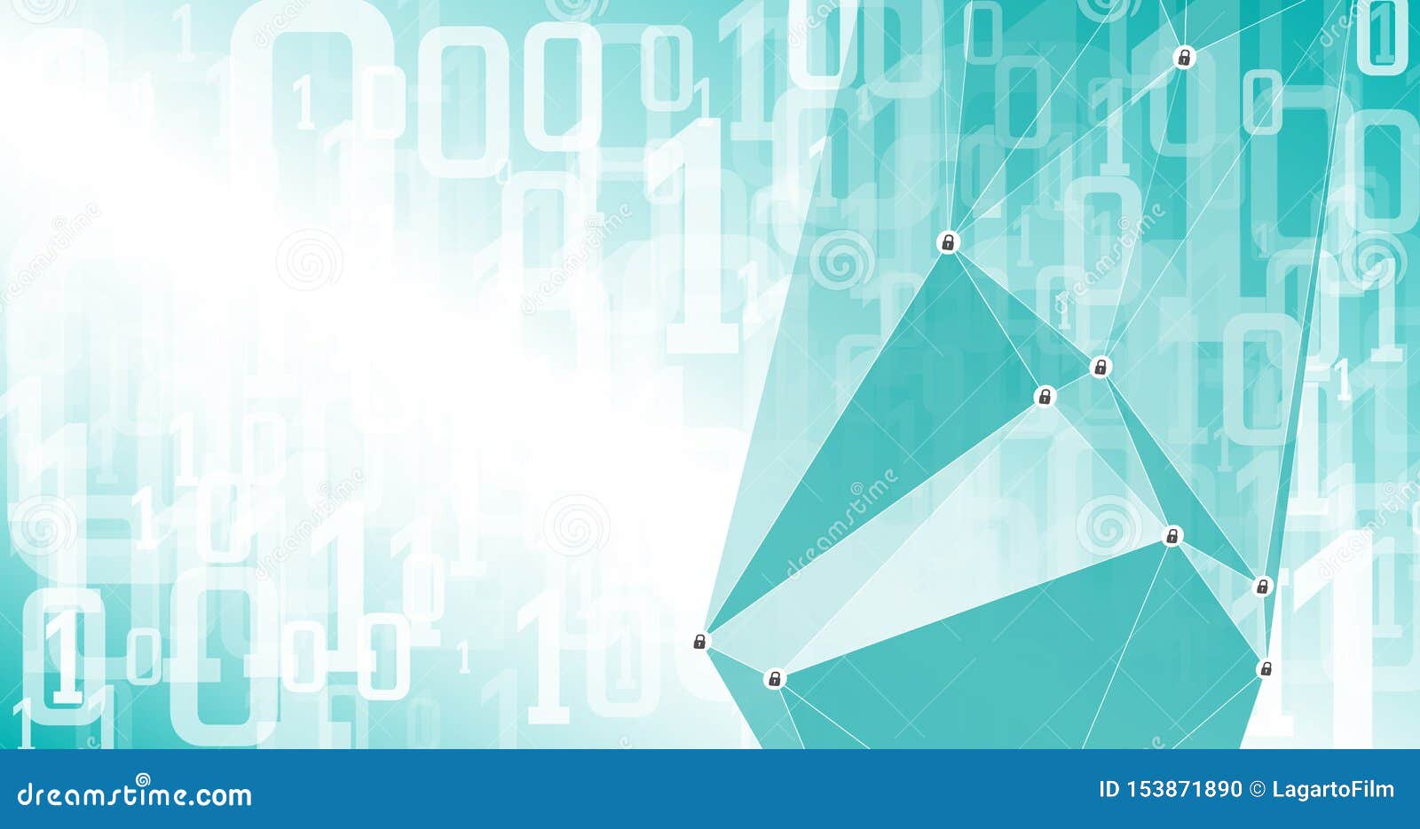 Cyber Numbers Technology Communication Concept Stock Vector ...