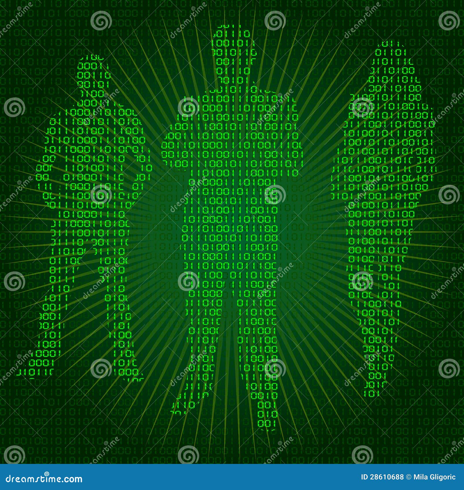 Cyber people stock vector. Illustration of icon, male - 28610688