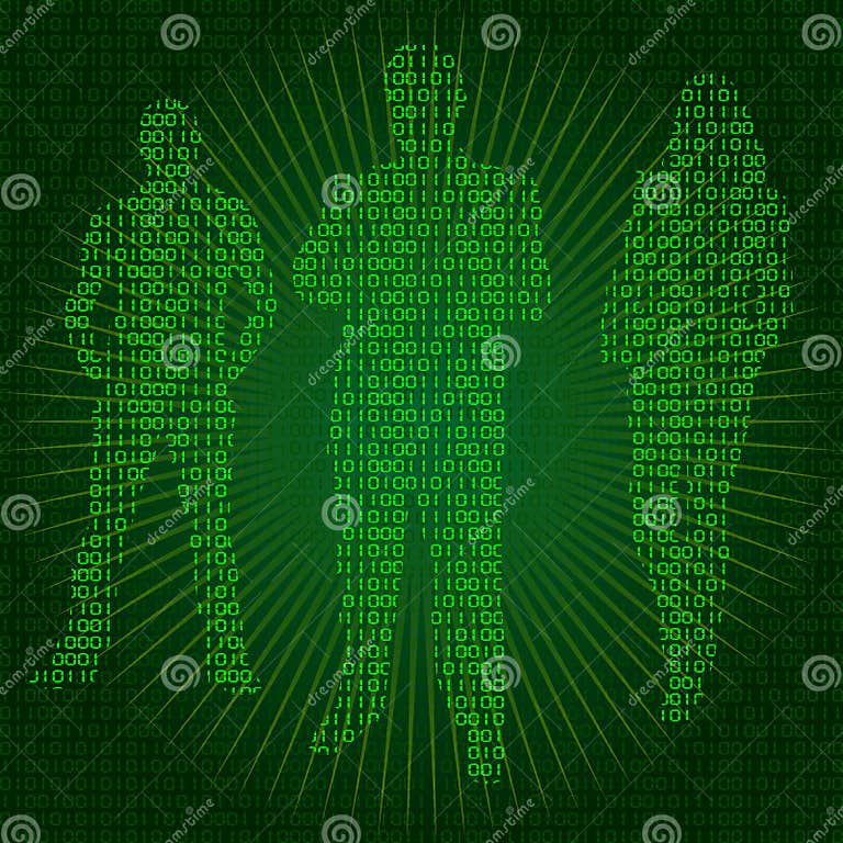 Cyber people stock vector. Illustration of icon, male - 28610688