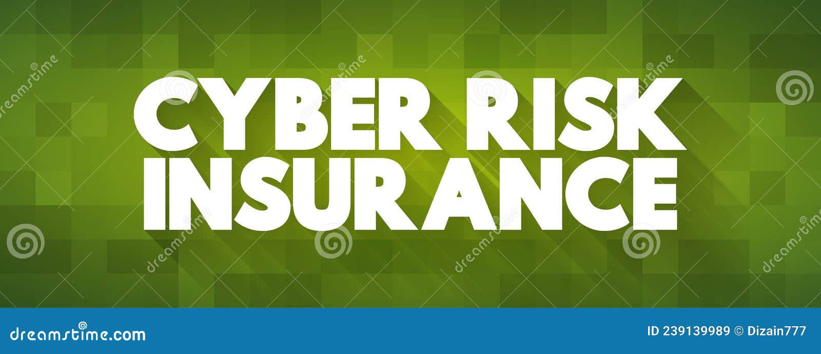 Cyber Risk Insurance Text Quote, Concept Background Stock Illustration ...