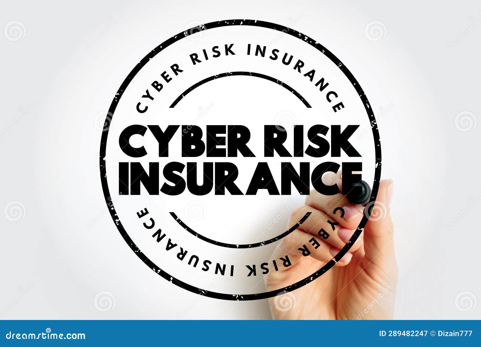 Cyber Risk Insurance Text Stamp, Concept Background Stock Image - Image ...